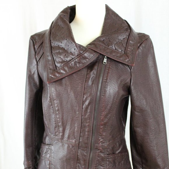 Jessica Simpson | Jackets & Coats | Jessica Simpson Faux Leather Jacket ...